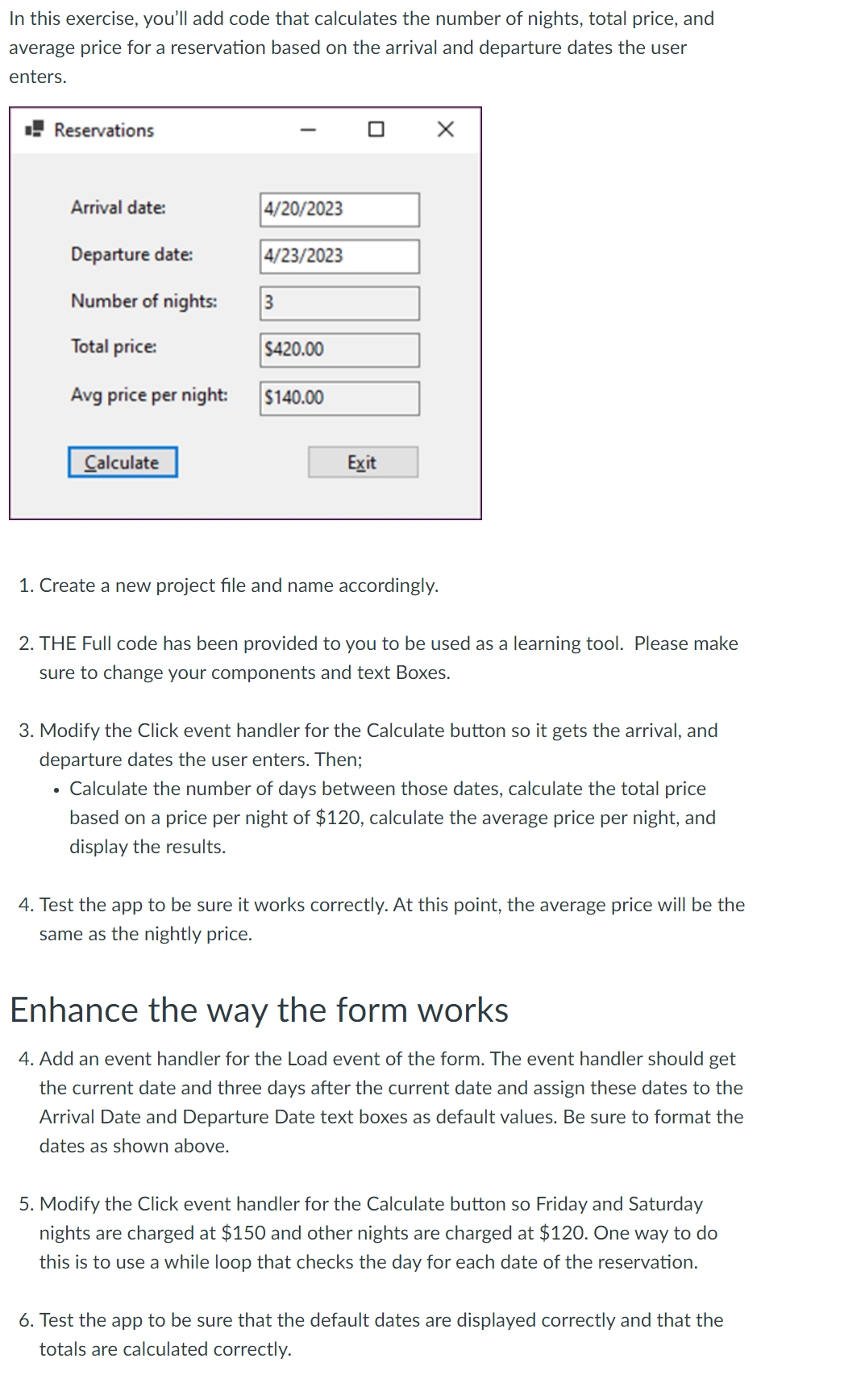 Solved Need help. Visual studio 2022 ﻿C#This is another step | Chegg.com