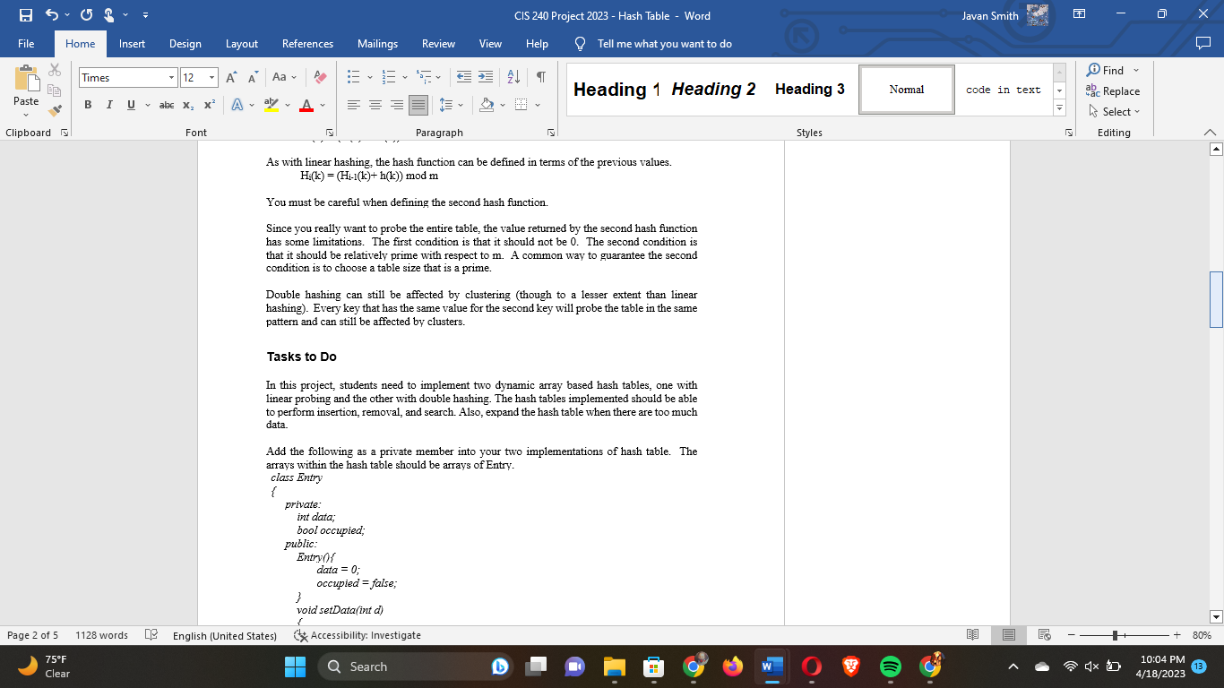 The mod operation is required to keep the values in | Chegg.com