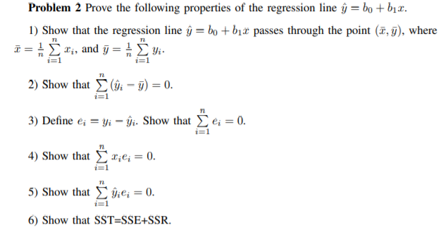 Solved Problem 2 Prove the following properties of the | Chegg.com