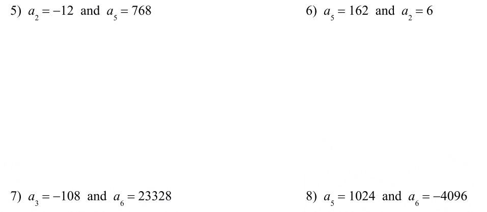 Solved This question asks to use Geometric Sequence to | Chegg.com