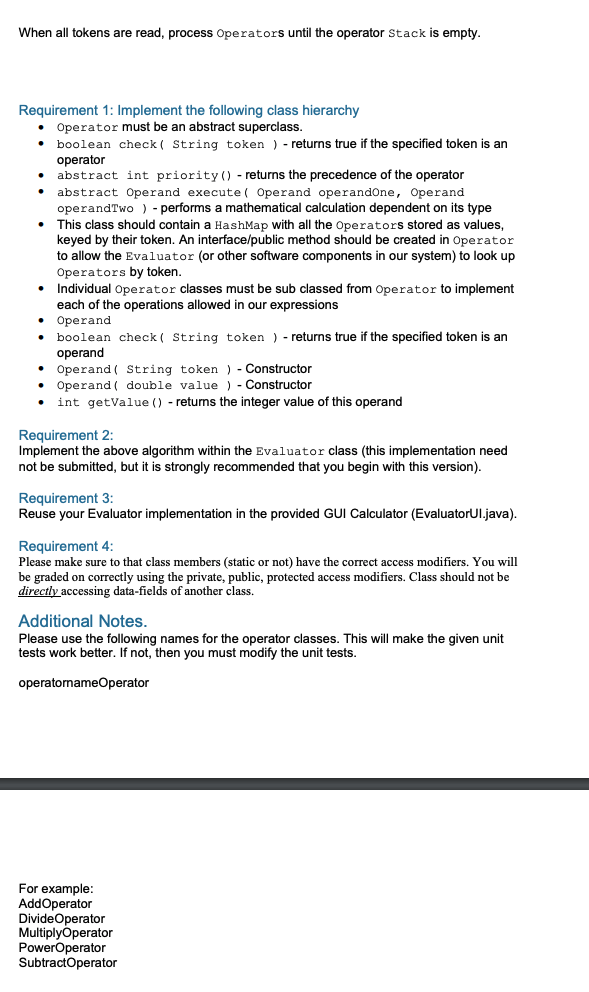 Solved Requirements You will be provided with an almost | Chegg.com