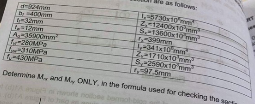 Question 1-2 A steel structure is shown in the figure | Chegg.com