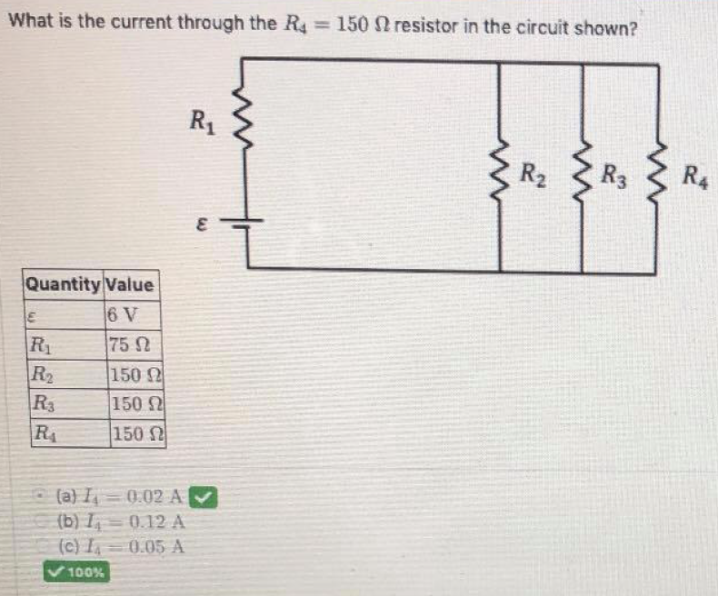 Solved What is the current through R4=150 resistor in the | Chegg.com