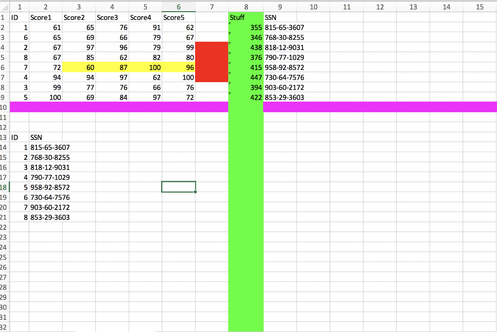 Solved '1. Use the score data in worksheet"Problem" '2. | Chegg.com