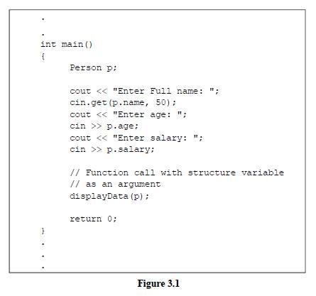 Solved Figure 3.1 shows an incomplete C++ program. Refer to | Chegg.com