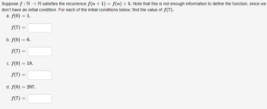 Solved onsider the following functions | Chegg.com