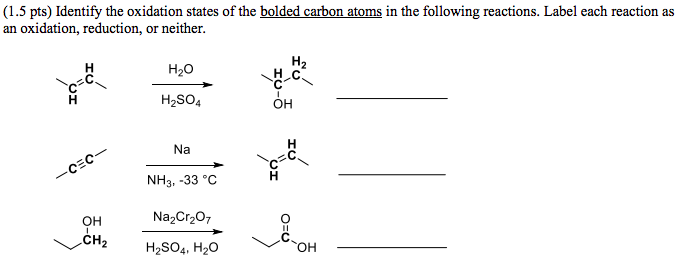 Oxidationreduction Reactions Analyzing Organic