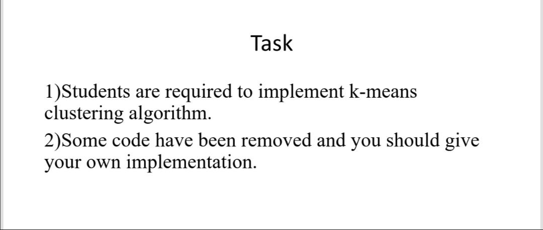 Introduction • K-means is a partitional clustering | Chegg.com