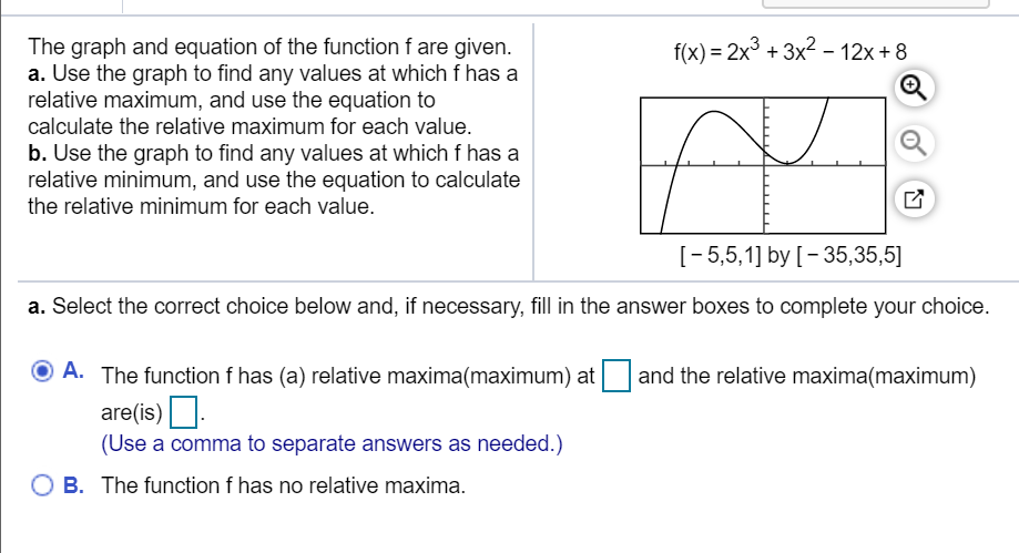 Solved The graph and equation of the function f are given. | Chegg.com