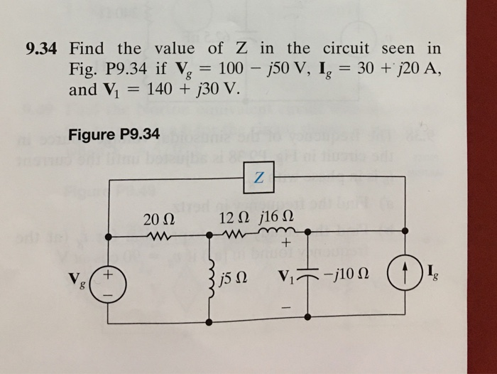 Solved 9.34 Find the value of Z in the circuit seen in Fig. | Chegg.com