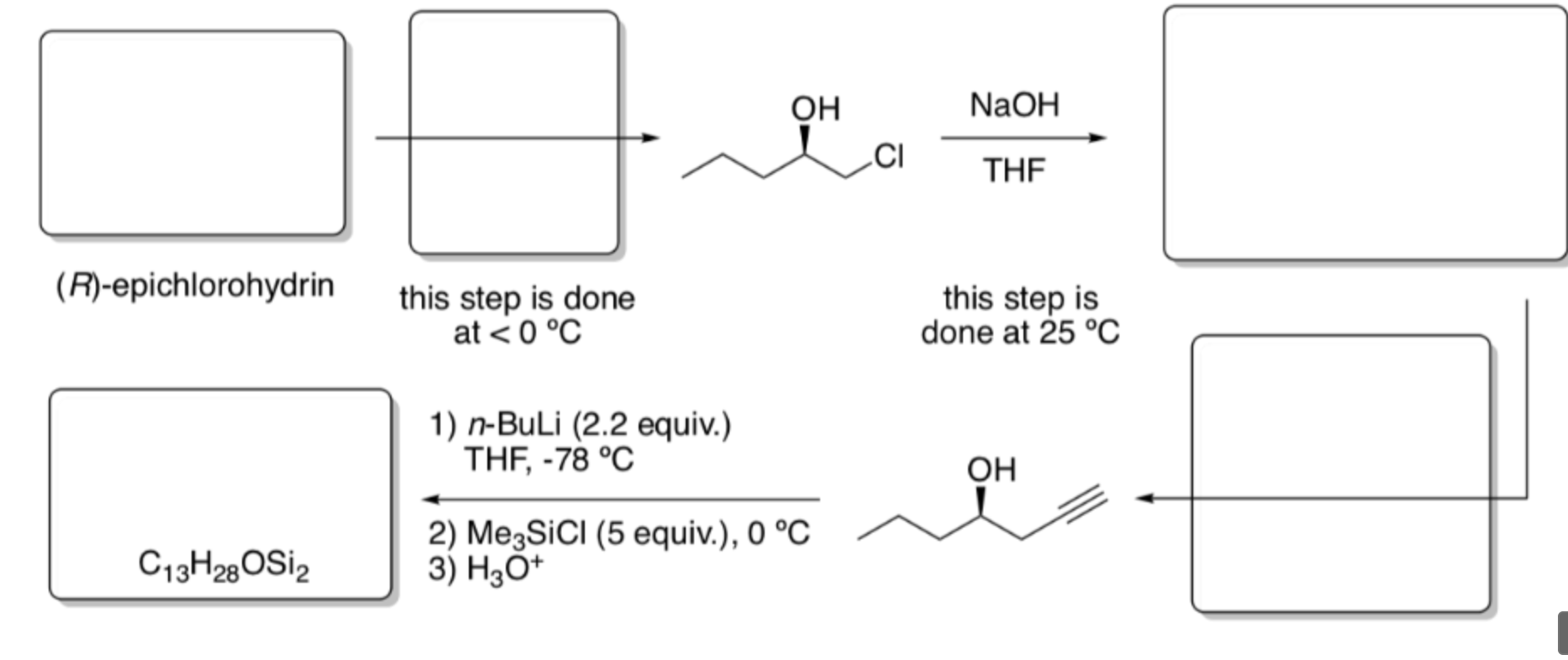 Solved NaOH THE (R)-epichlorohydrin this step is done at