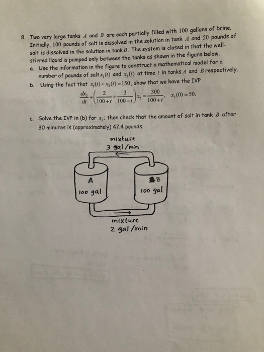 Solved 8. Two very large tanks A and B are each partially | Chegg.com