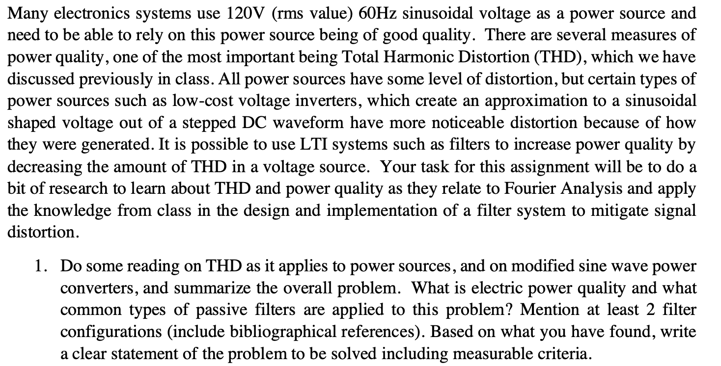 Solved Many electronics systems use 120V (rms value) 60Hz | Chegg.com