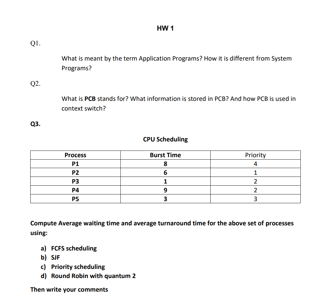Solved Q1.What is meant by the term Application Programs? | Chegg.com Solved Q1.What is meant by the term Application Programs? | Chegg.com