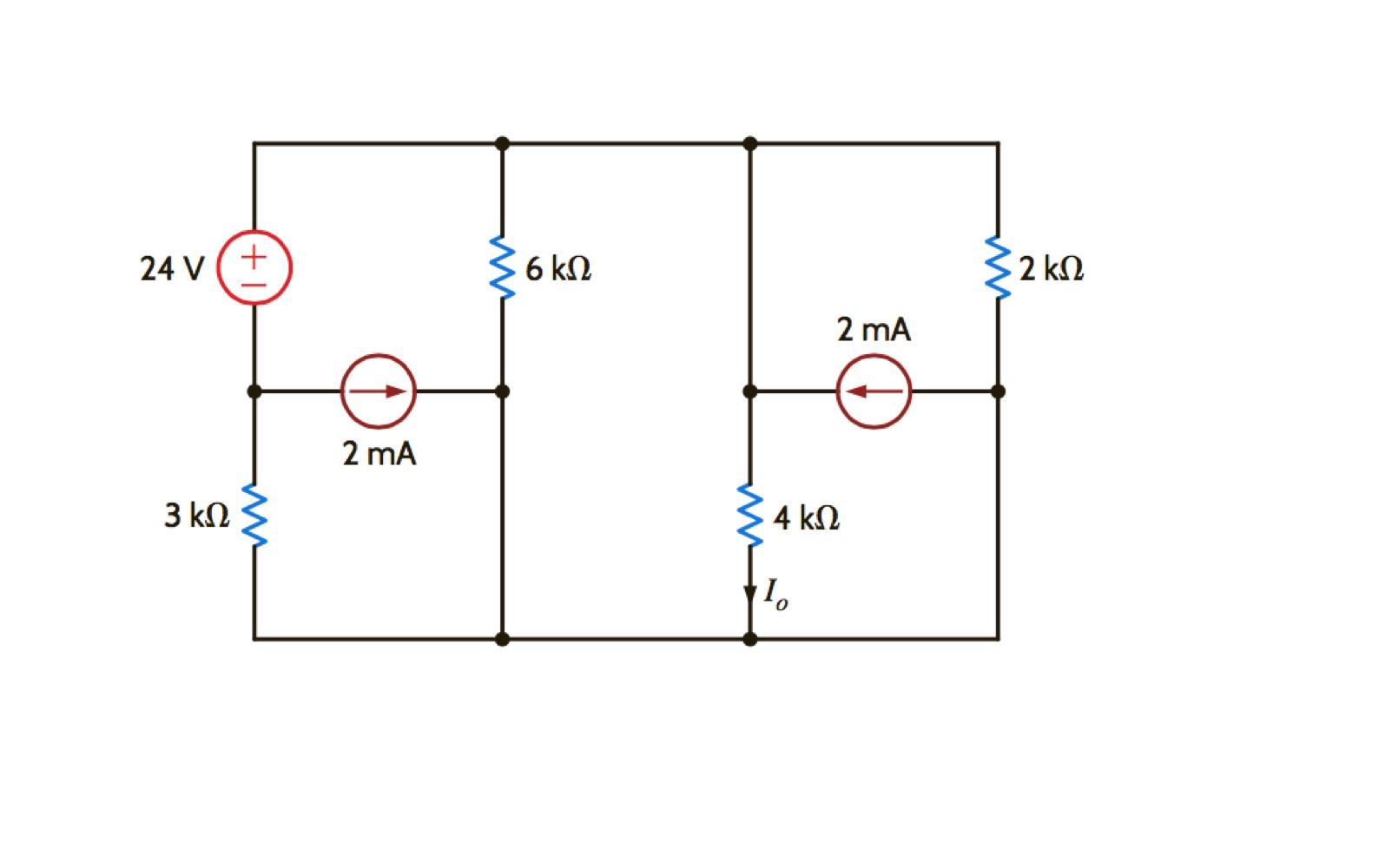 Solved 20 pts) Find 𝐼0 using superposition. | Chegg.com