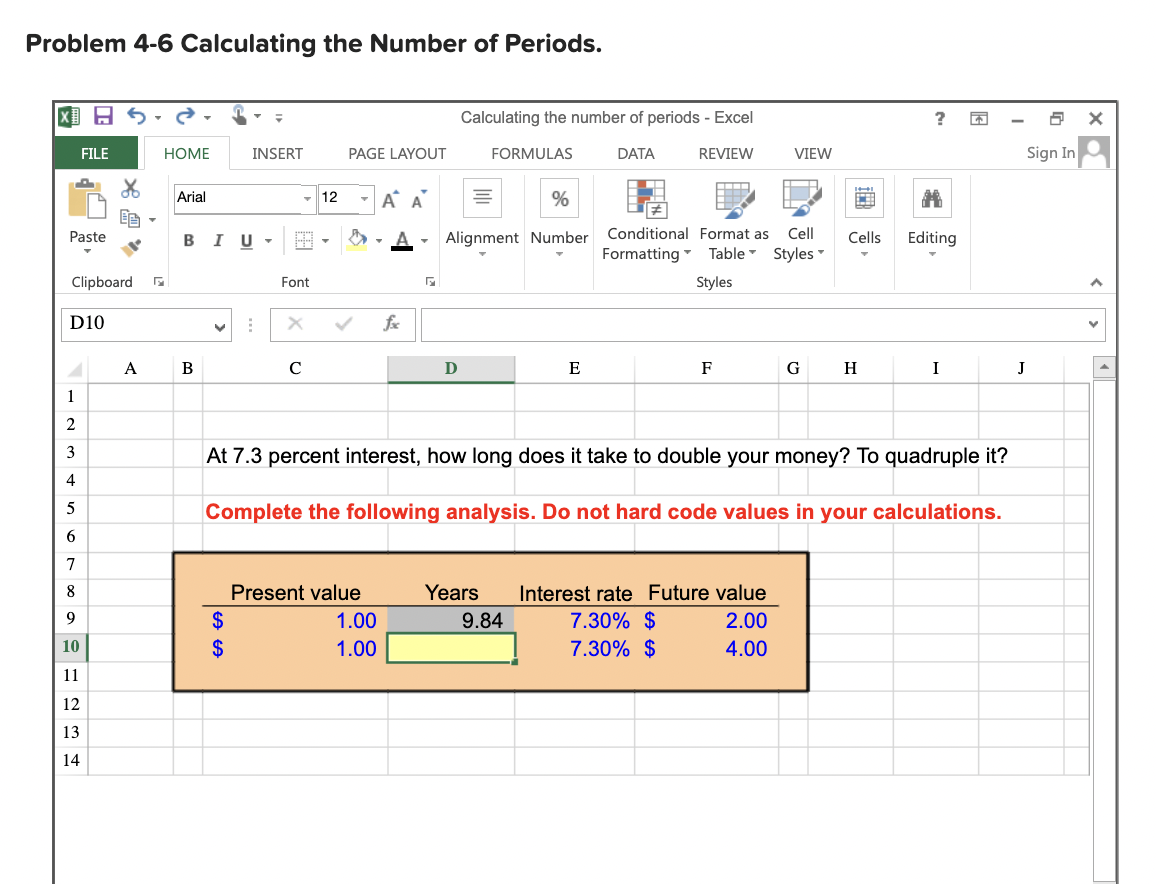 Solved Problem 4-6 Calculating the Number of Periods. | Chegg.com Solved Problem 4-6 Calculating the Number of Periods. | Chegg.com