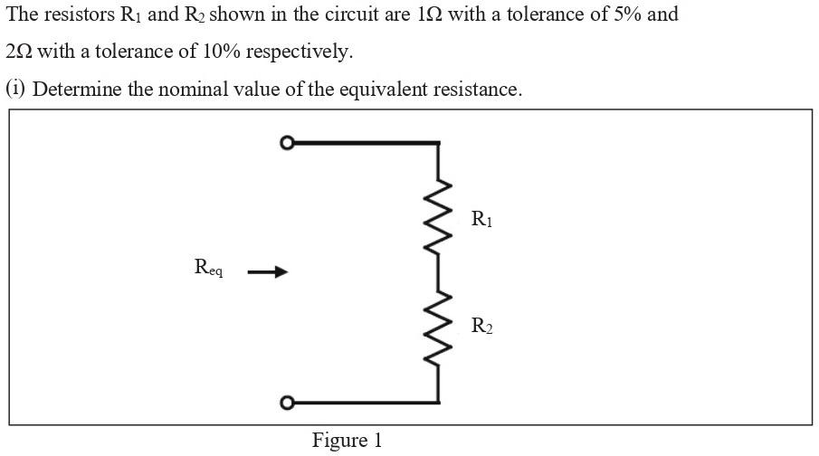 Solved The resistors R1 and R shown in the circuit are 122 | Chegg.com