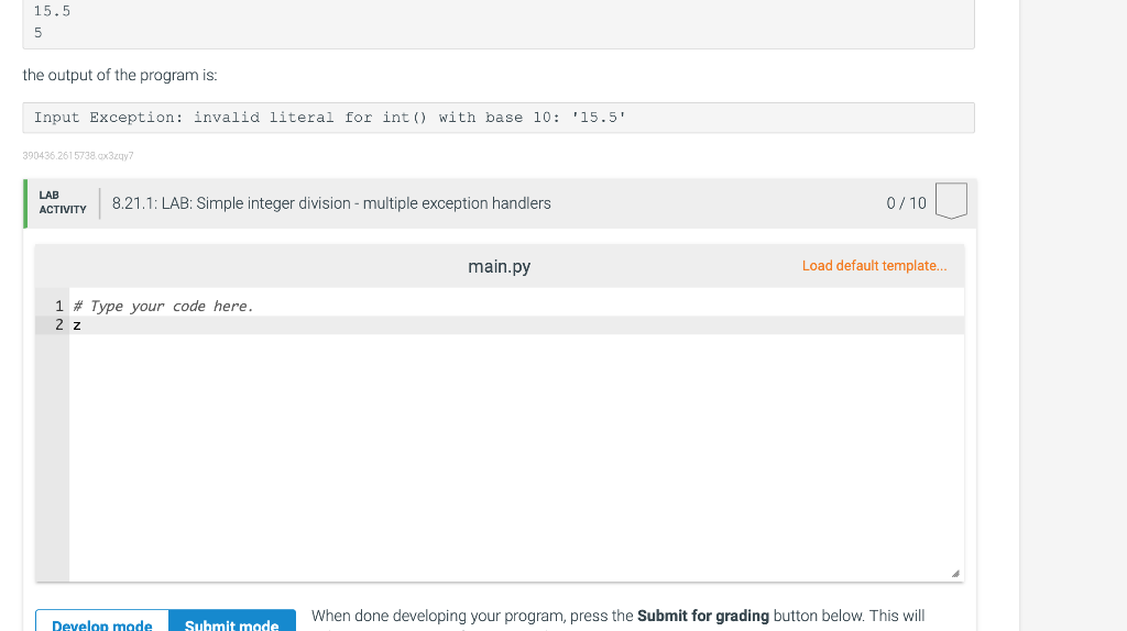 Solved 821 Lab Simple Integer Division Multiple 