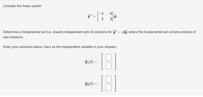 Solved Consider the linear | Chegg.com
