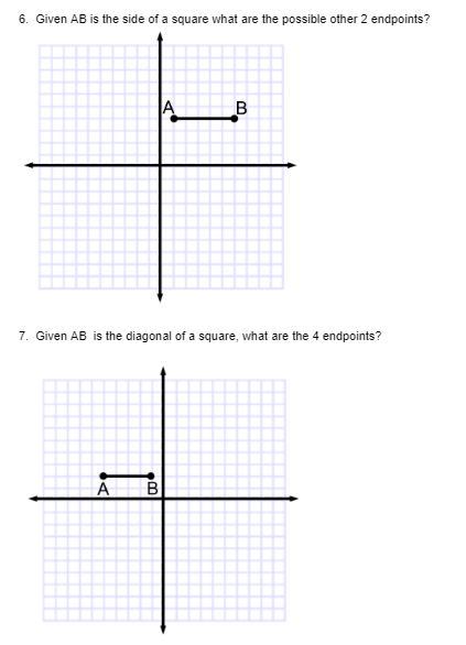 Solved 6. Given AB is the side of a square what are the | Chegg.com