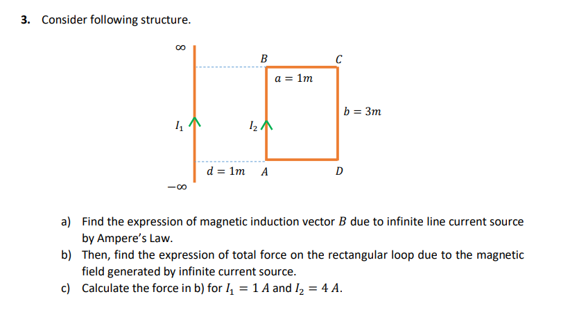Solved 3. Consider following structure. a) Find the | Chegg.com