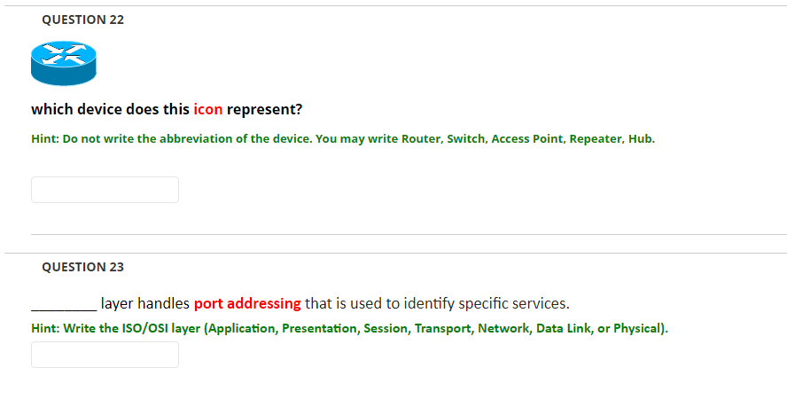Solved The address that is used in the higher layer of the | Chegg.com