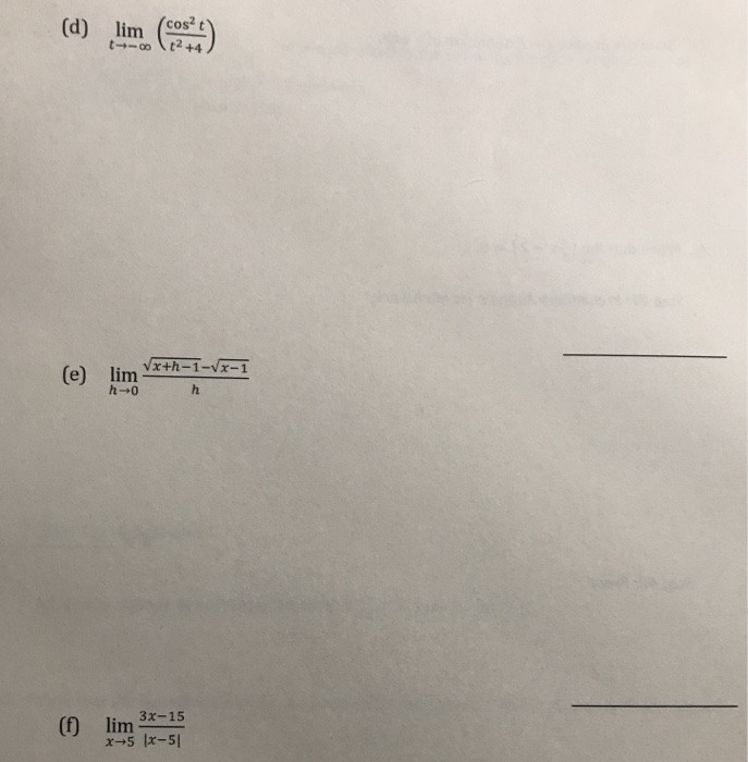 Solved Evaluate the limit, justifying each step using Limit | Chegg.com