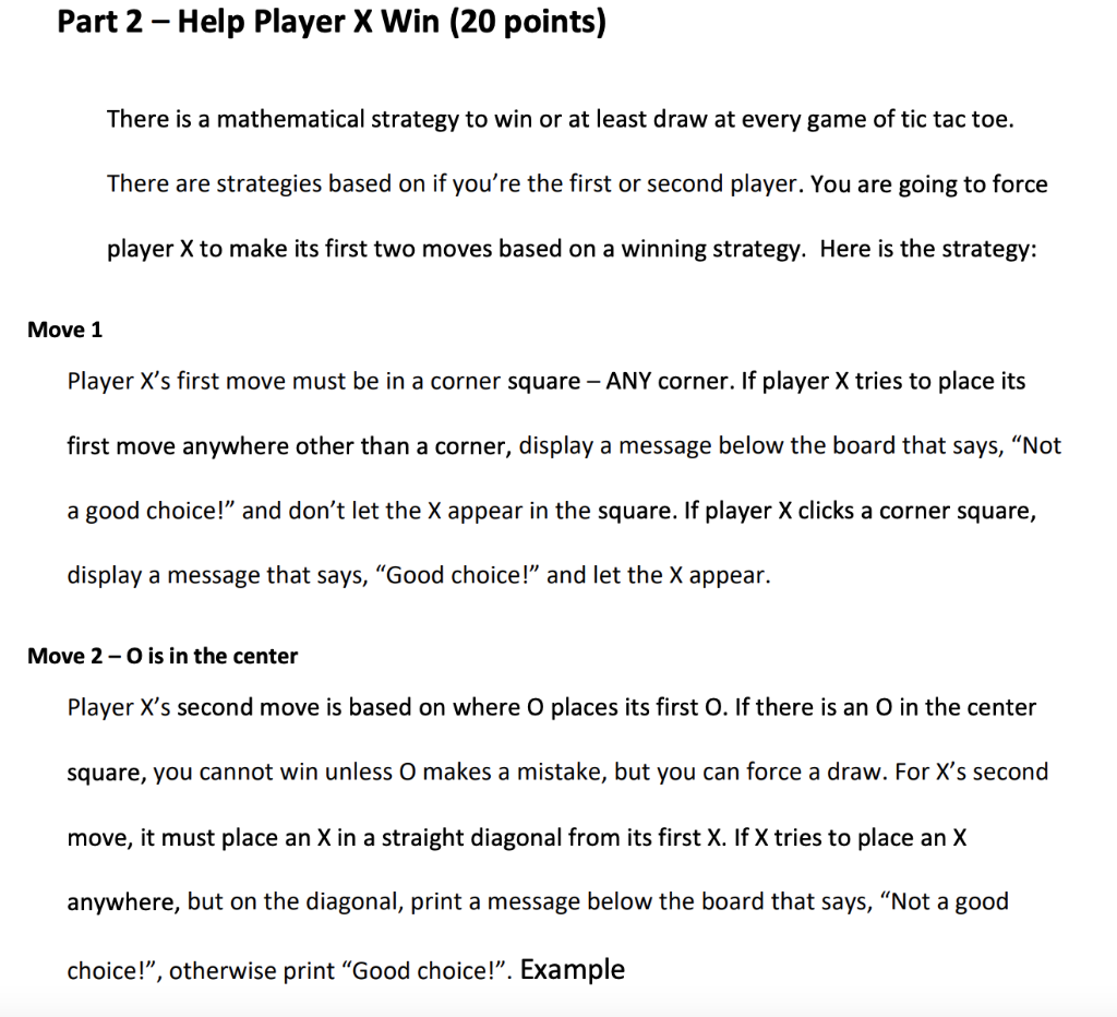 Solved There is a mathematical strategy to win or at least | Chegg.com