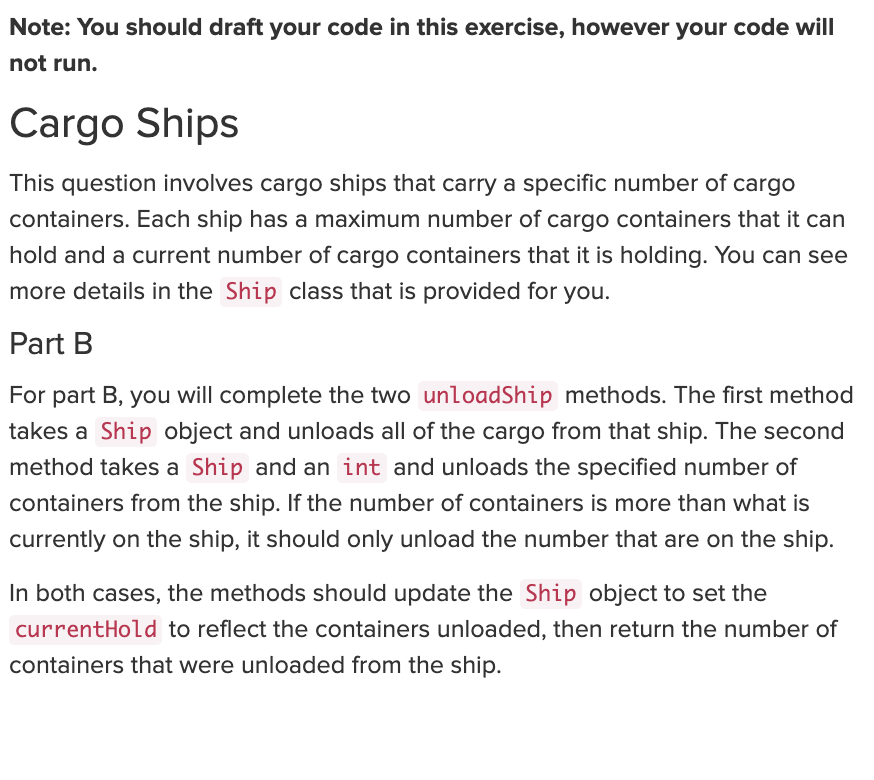 Solved Note: You should draft your code in this exercise, | Chegg.com