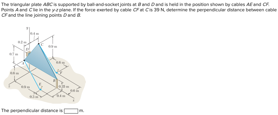 Solved The triangular plate ABC is supported by | Chegg.com