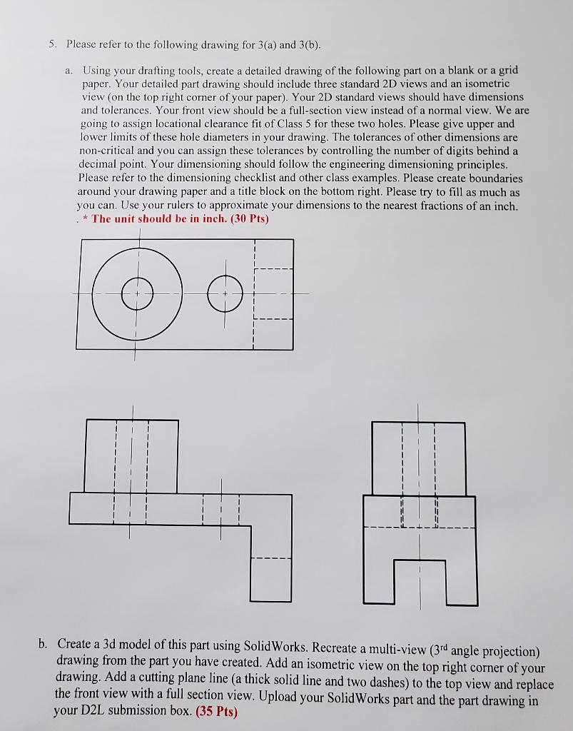 5. Please refer to the following drawing for 3 (a) | Chegg.com