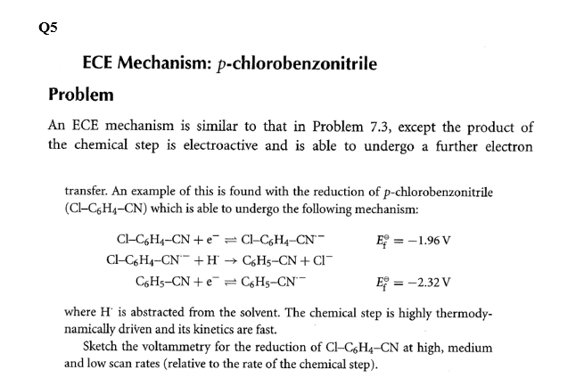 Solved Q6 EC' Mechanism Problem The following scheme defines | Chegg.com