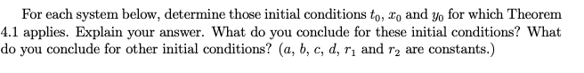 Solved Theorem 4.1 (Fundamental Existence and Uniqueness | Chegg.com