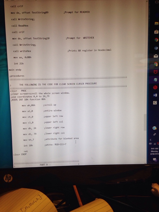 Assembly language program is incomplete need: | Chegg.com