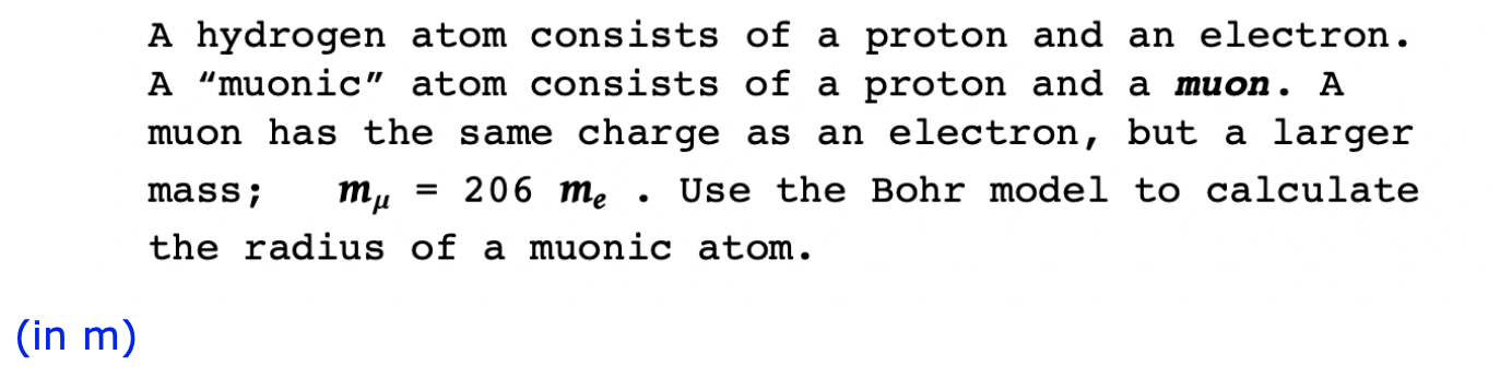 Solved A Hydrogen Atom Consists Of A Proton And An Electron