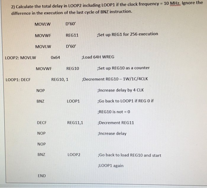 Solved 10 MHz Ignore the 2) Calculate the total delay in | Chegg.com