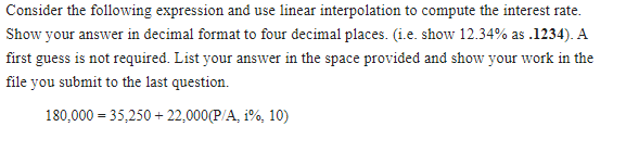 Solved Consider the following expression and use linear | Chegg.com