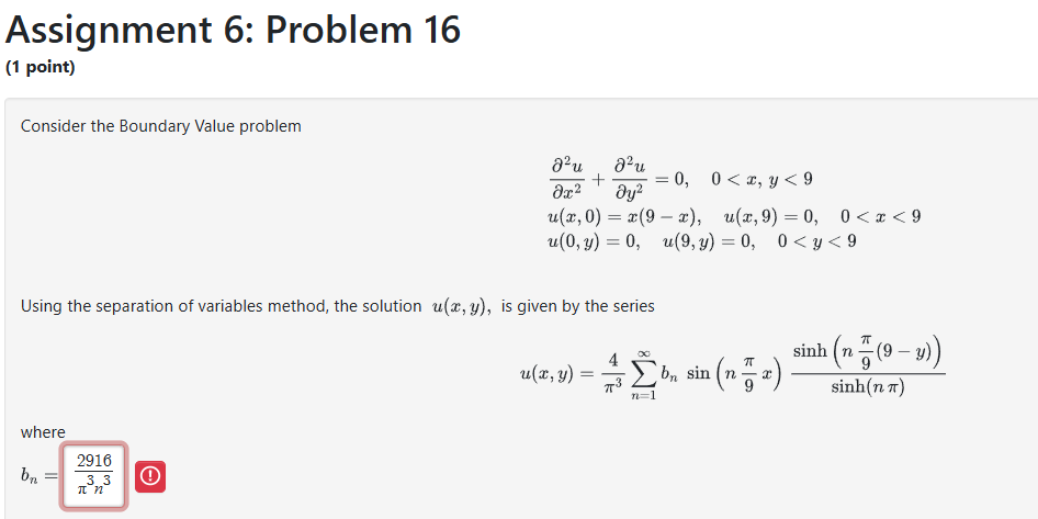 Solved Assignment 6: Problem 16(1 ﻿point)Consider the | Chegg.com