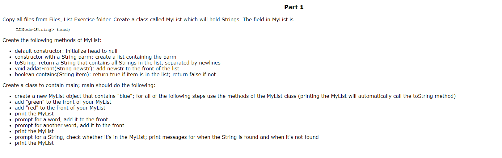 Solved public class LLNode { private LLNode link; private T | Chegg.com