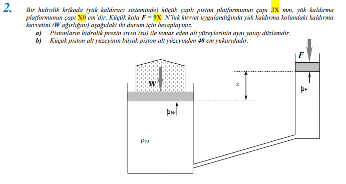 Solved Bir hidrolik krikoda (yük kaldıracı sisteminde) küçük | Chegg.com