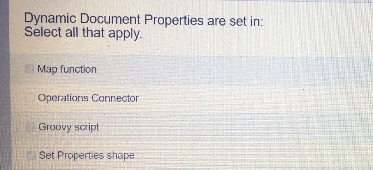 Solved Dynamic Document Properties are set in: Select all | Chegg.com