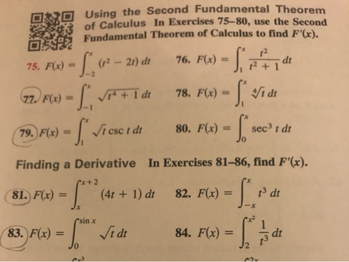 Solved Using the Second Fundamental Theorem of Calculus In | Chegg.com