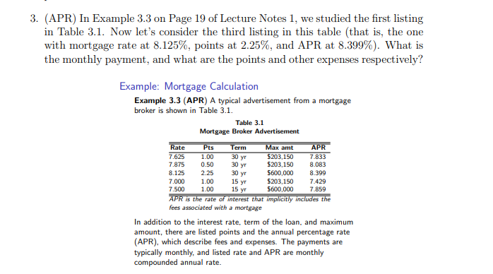 Solved 3. (APR) In Example 3.3 on Page 19 of Lecture Notes | Chegg.com