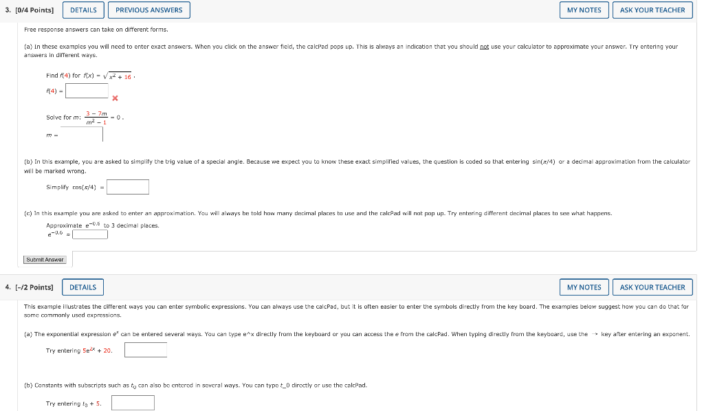 Solved 3. [0/4 Points] DETAILS PREVIOUS ANSWERS MY NOTES ASK | Chegg.com