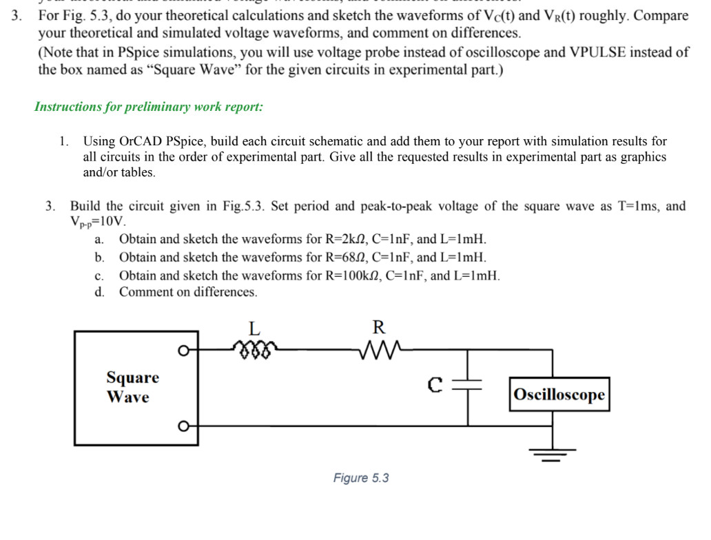 Solved For Fig. 5.3, ﻿do your theoretical calculations and | Chegg.com