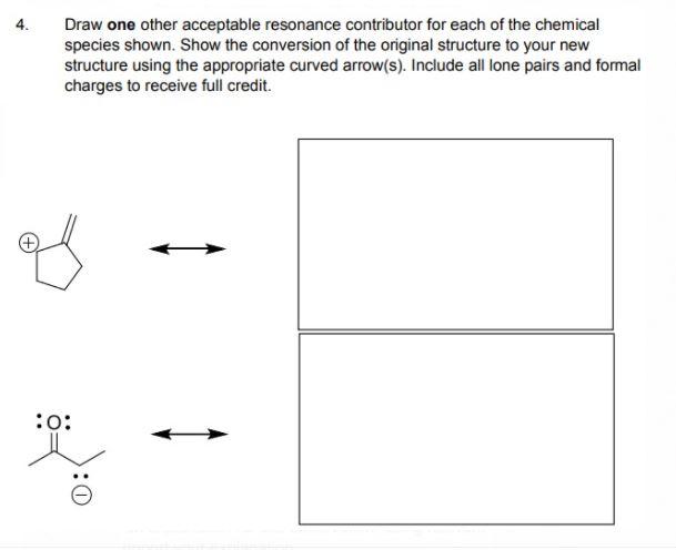 Solved Draw one other acceptable resonance contributor for | Chegg.com