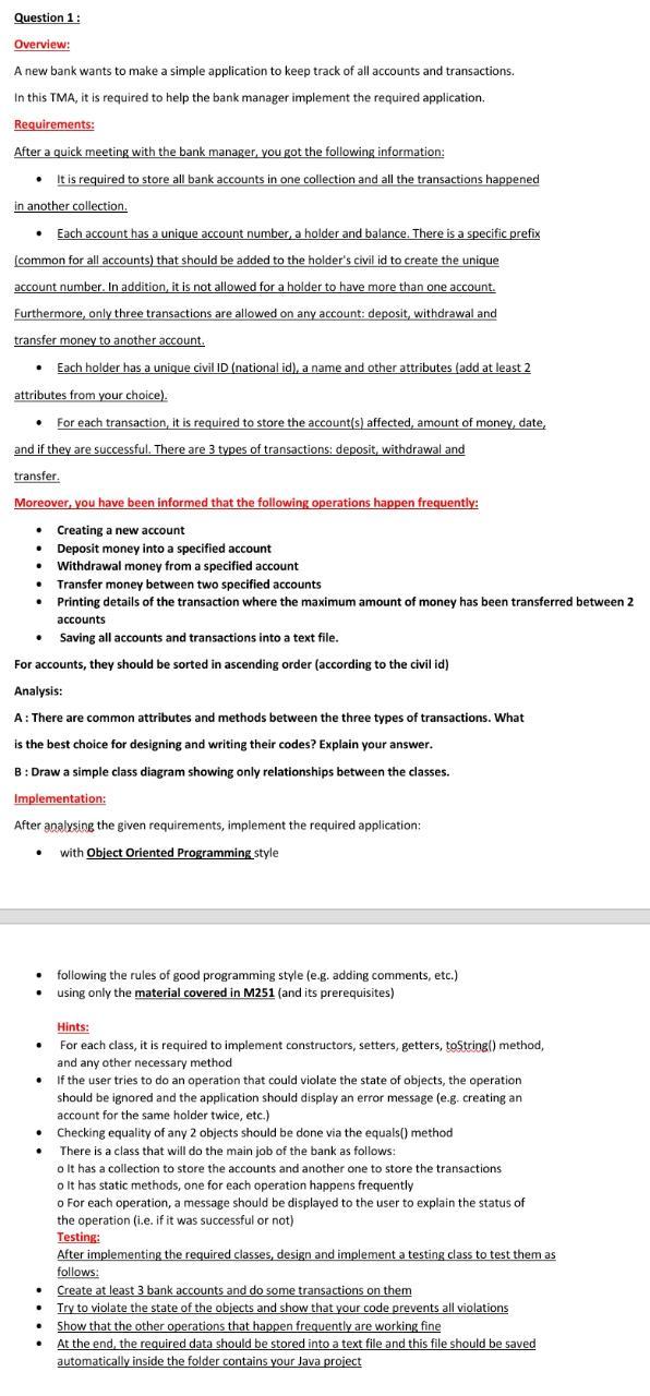 Solved kindly check testing: After implementing the required | Chegg.com