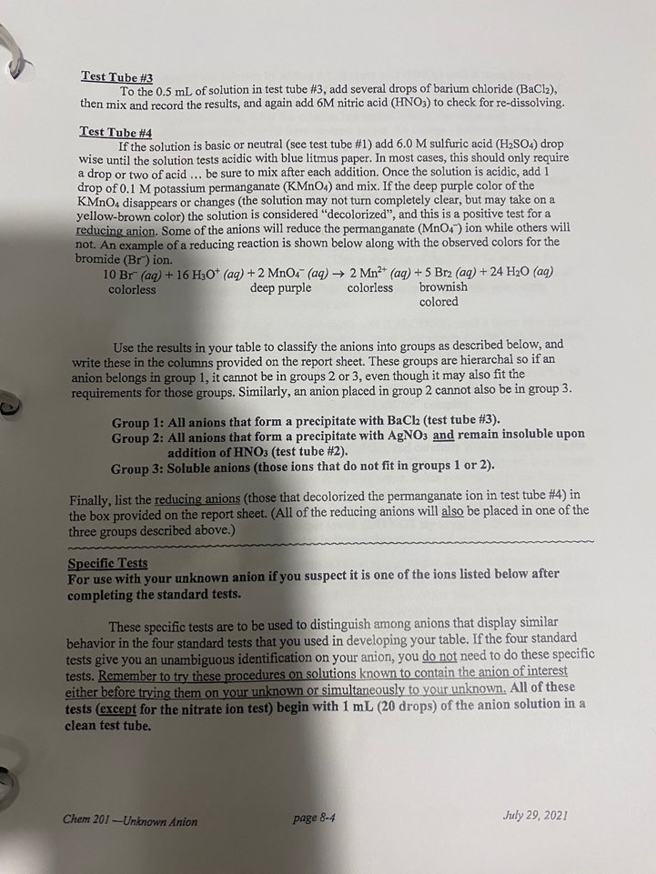 Also note that you are developing a series of tests | Chegg.com