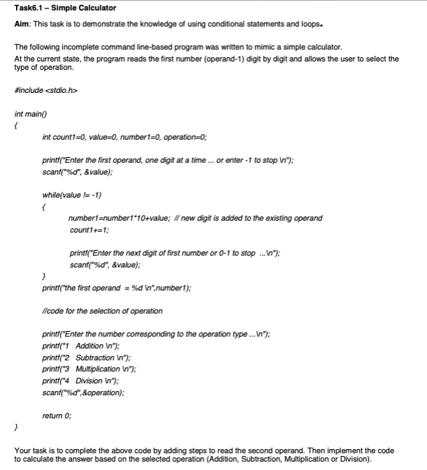 Solved C Programing Homework To Demonstrate Using 9263
