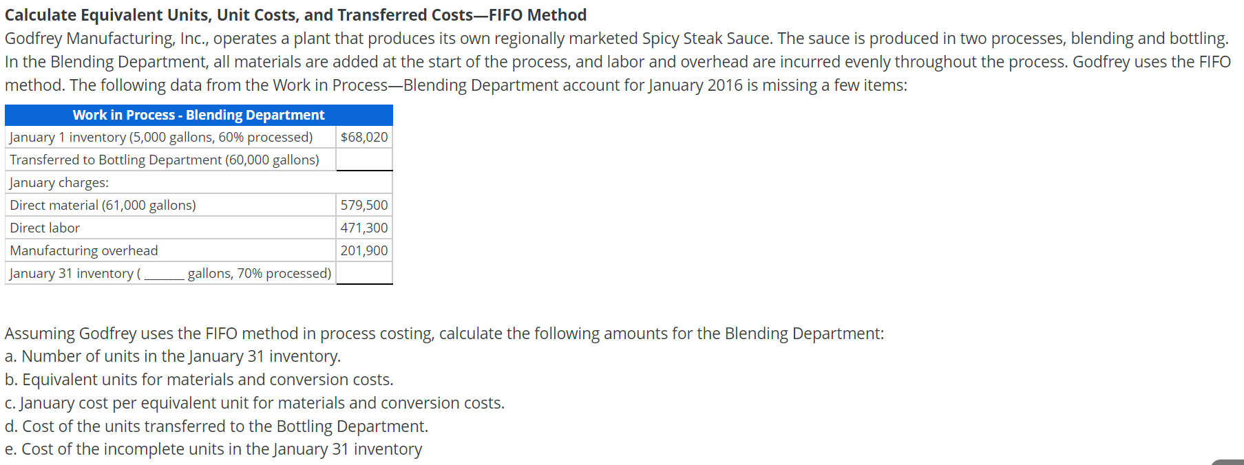Solved Calculate Equivalent Units, Unit Costs, and | Chegg.com